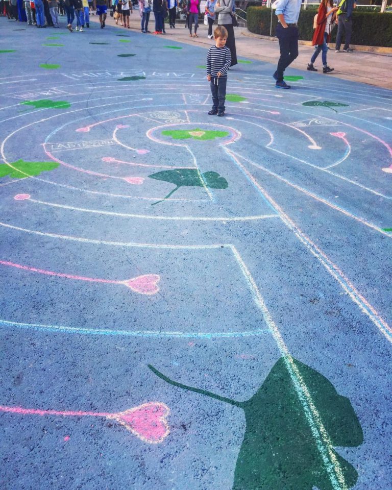 “Are we lost?” – Chalk Labyrinth – Robson Square – Downtown Vancouver ...